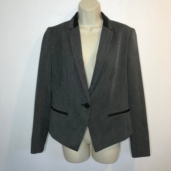 Metaphor | Jackets & Coats | Metaphor Blazer Jacket 8 Medium Gray Black ...